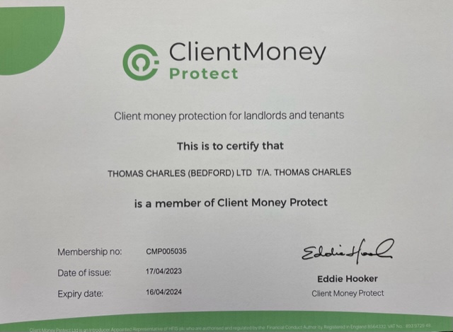Client Money Protect - Thomas Charles Lettings